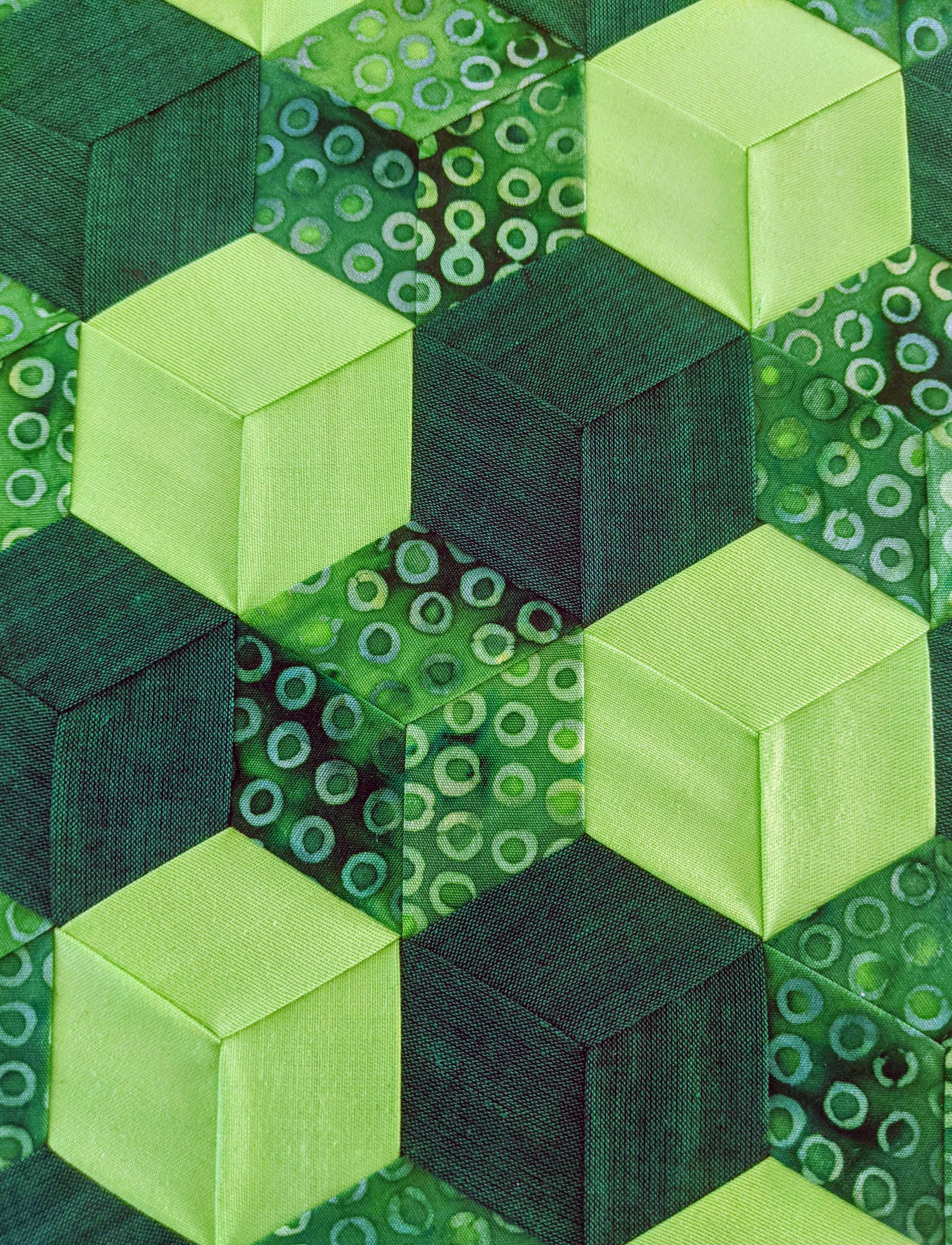 Triaxial Fabric Weaving: Hexagonal Tumbling Block Pattern | Perennial ...